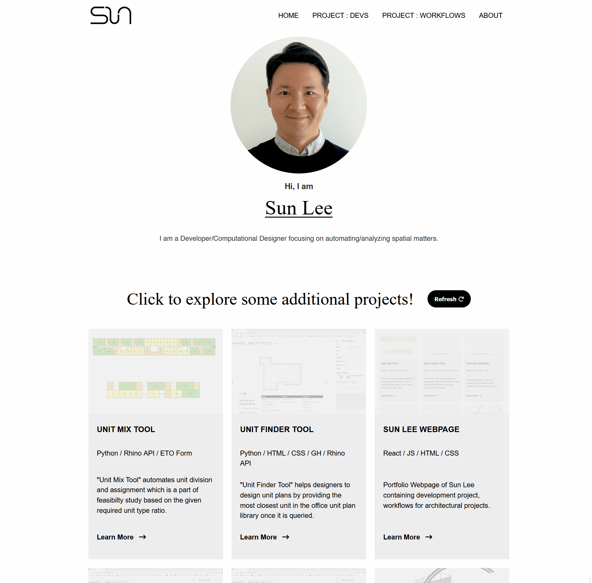 Sun's Webpage